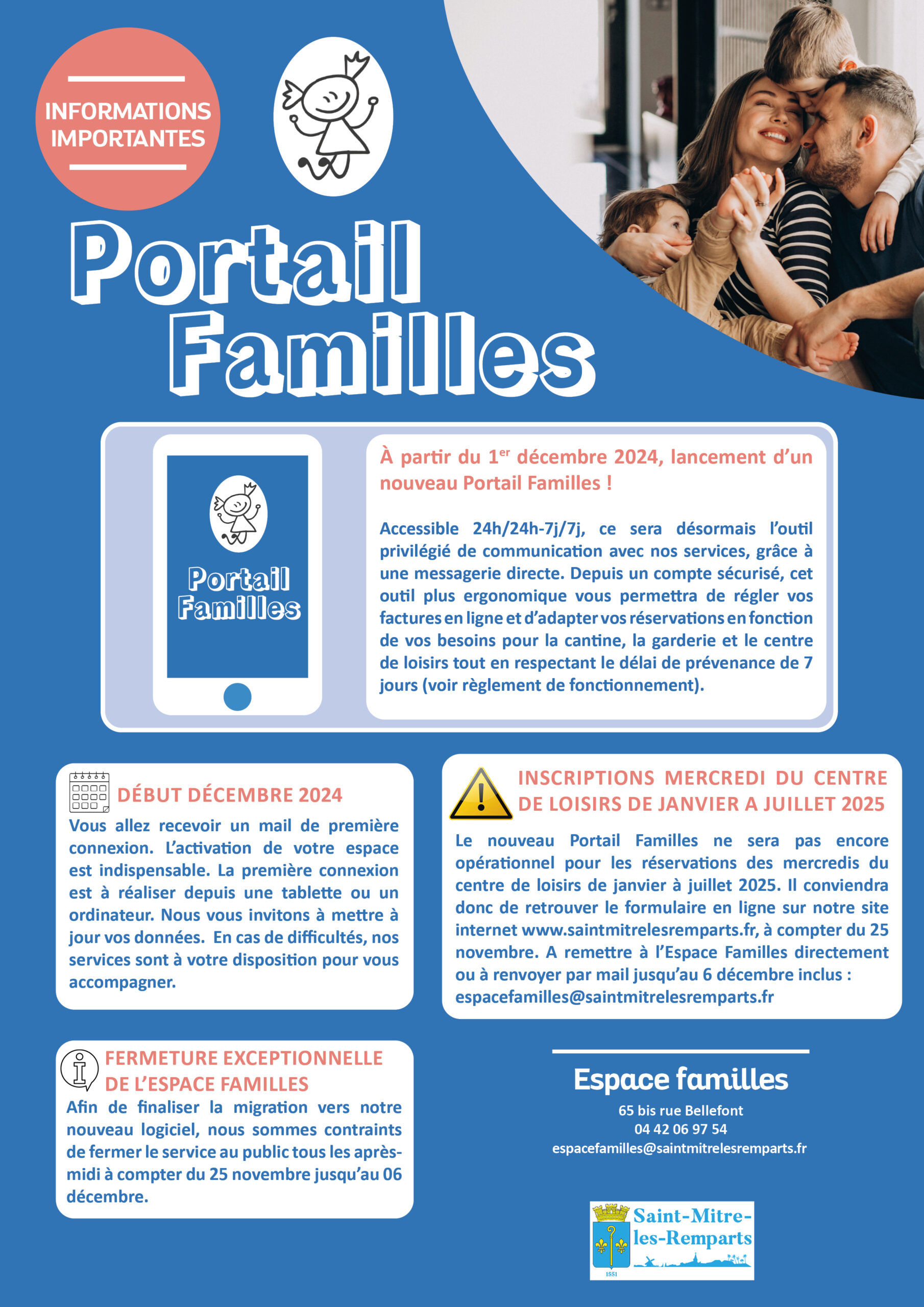 Portail familles | Mairie de Saint-Mitre-les-Remparts